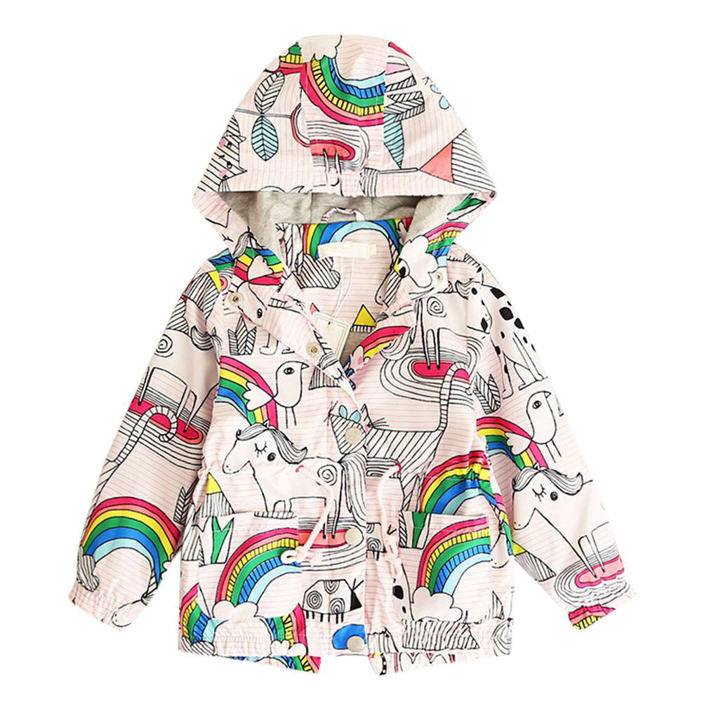 Rainbow Animals Kids Trench Coat – Madeinhvn Ltd